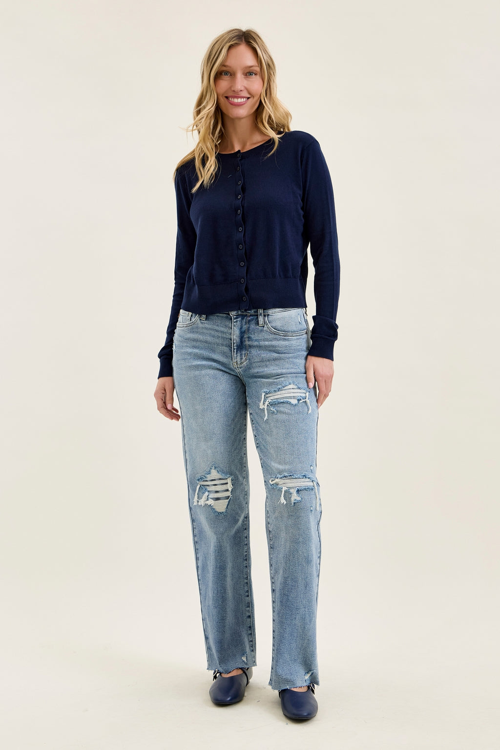 Brenda Retro 90s Destructed Straight – Judy Blue