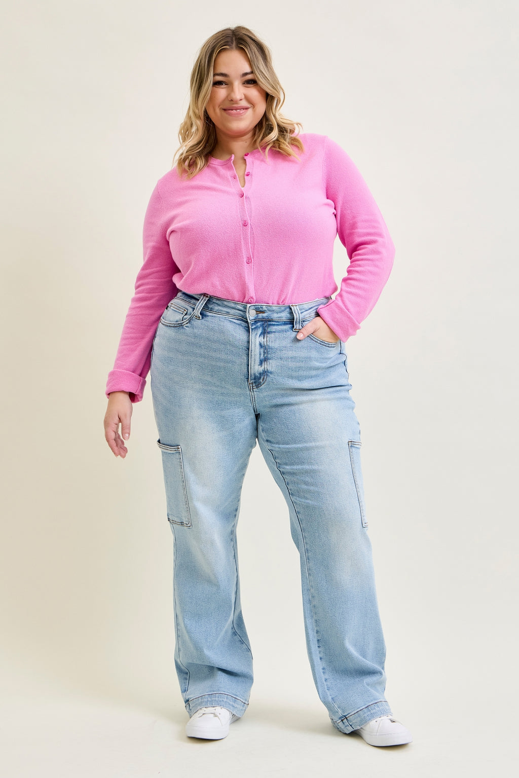 Brenda Cargo Wide Leg - PLUS – Judy Blue